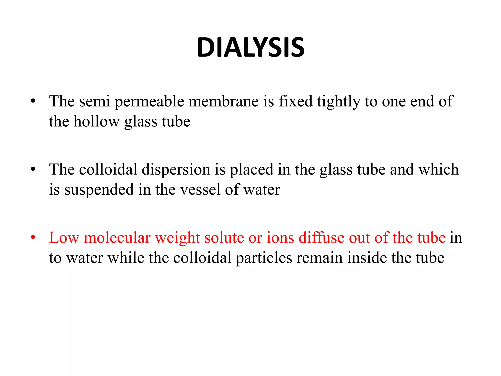 Purification of colloidal dispersion | PDF