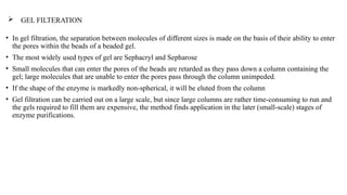 isolation and purification of enzymes presentation | PPTX