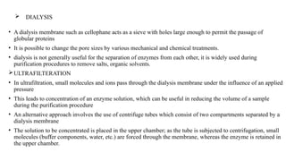 isolation and purification of enzymes presentation | PPTX