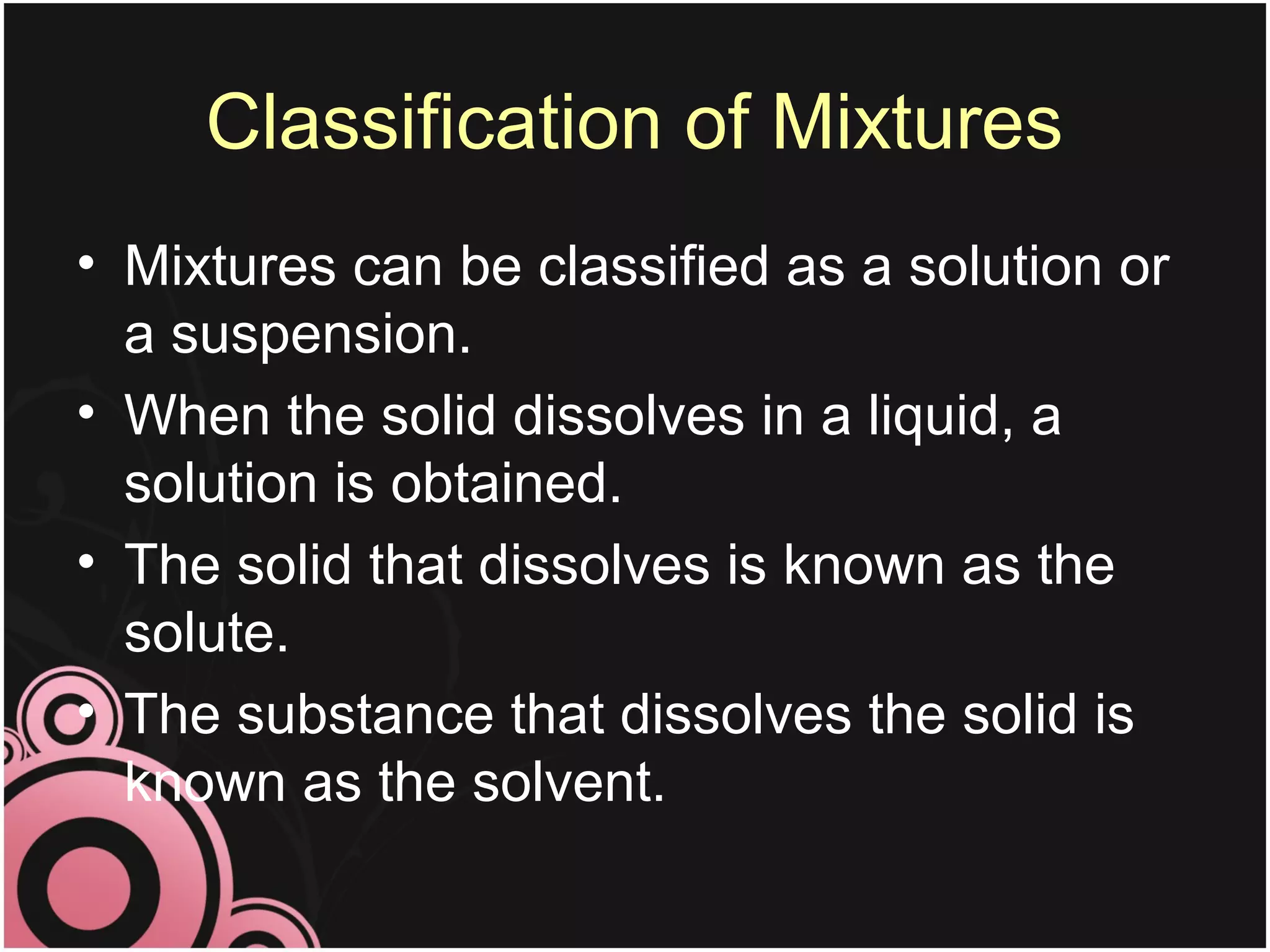 Separation of Mixtures | PPT
