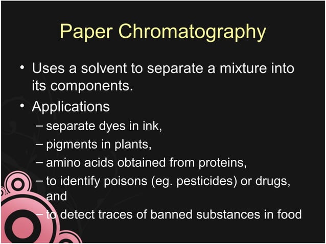 Separation of Mixtures | PPT | Chemistry | Science