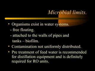Purified Water System in Pharmaceuticals | PPT