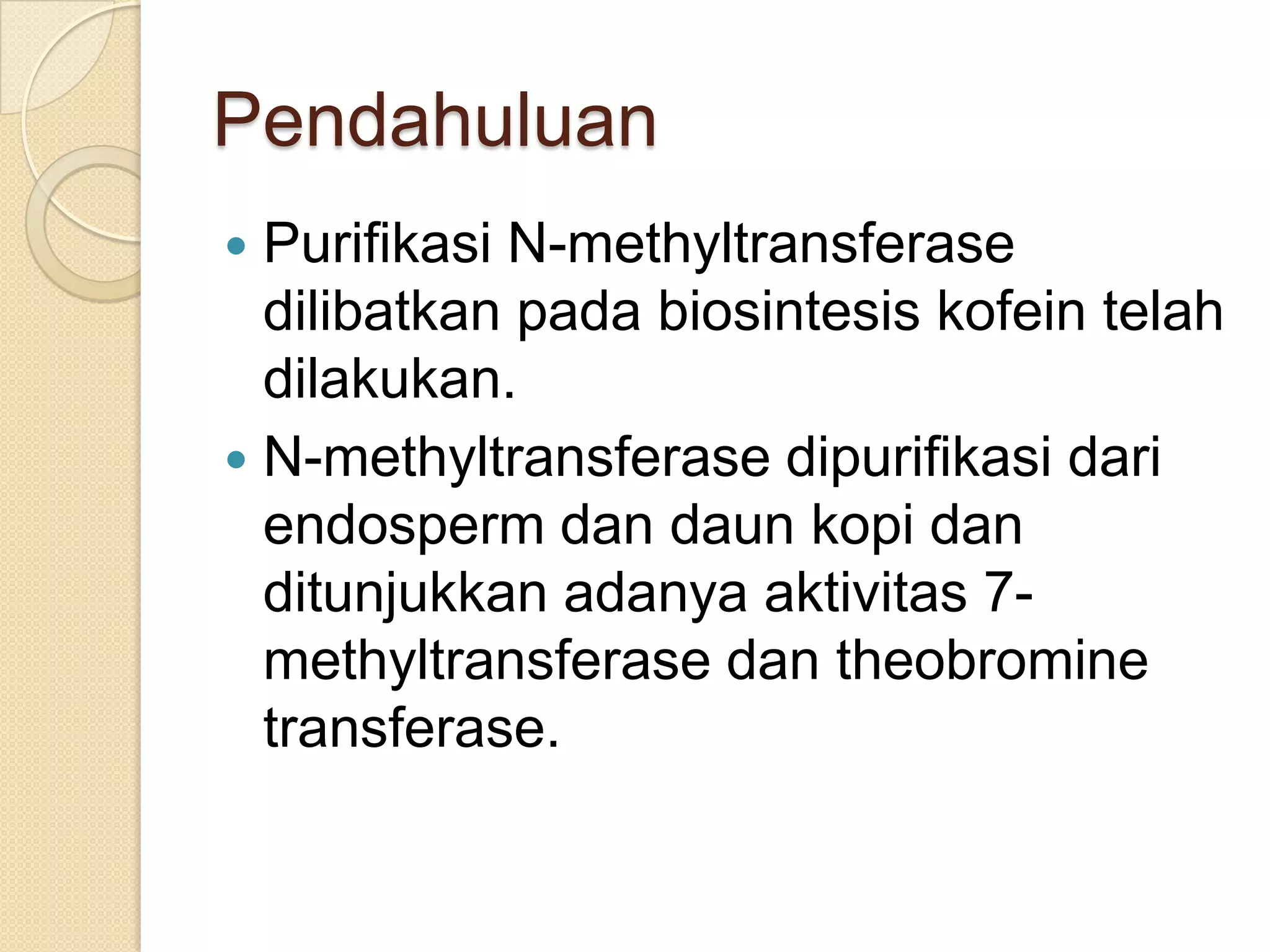 Purifikasi dan sintesis kofein dari daun | PPTX
