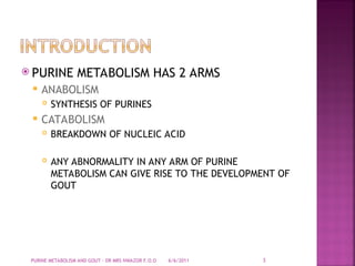 PURINE METABOLISM AND GOUT FOR STUDENTS 1.ppt