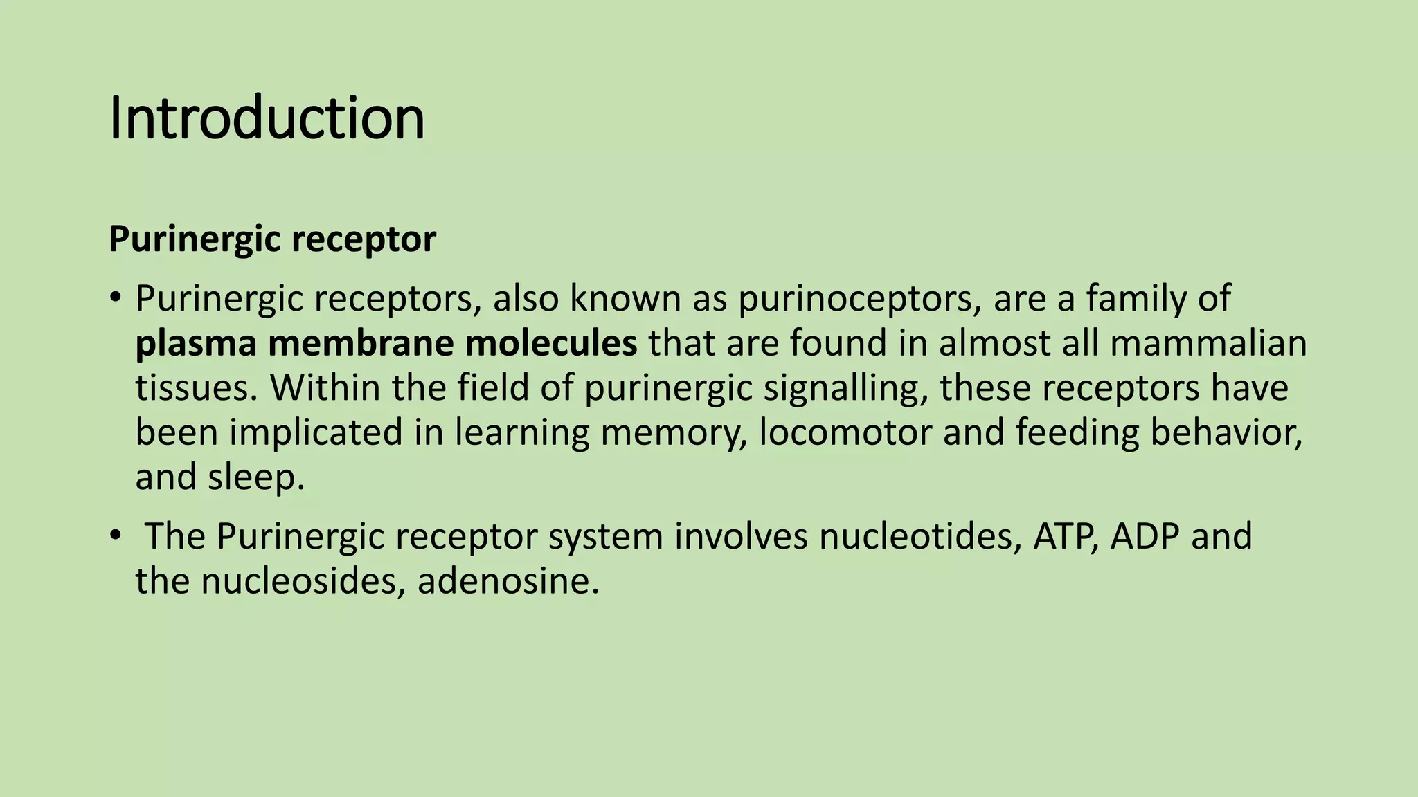 Purinergic receptor | PPTX