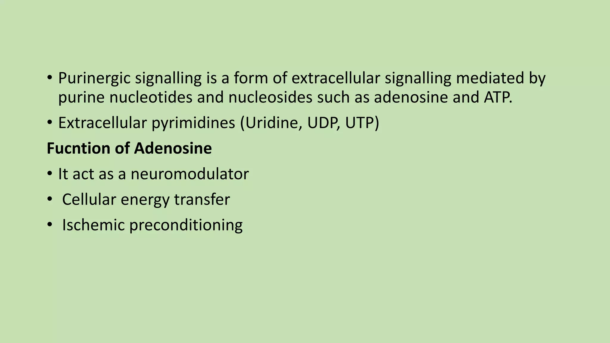 Purinergic receptor | PPTX