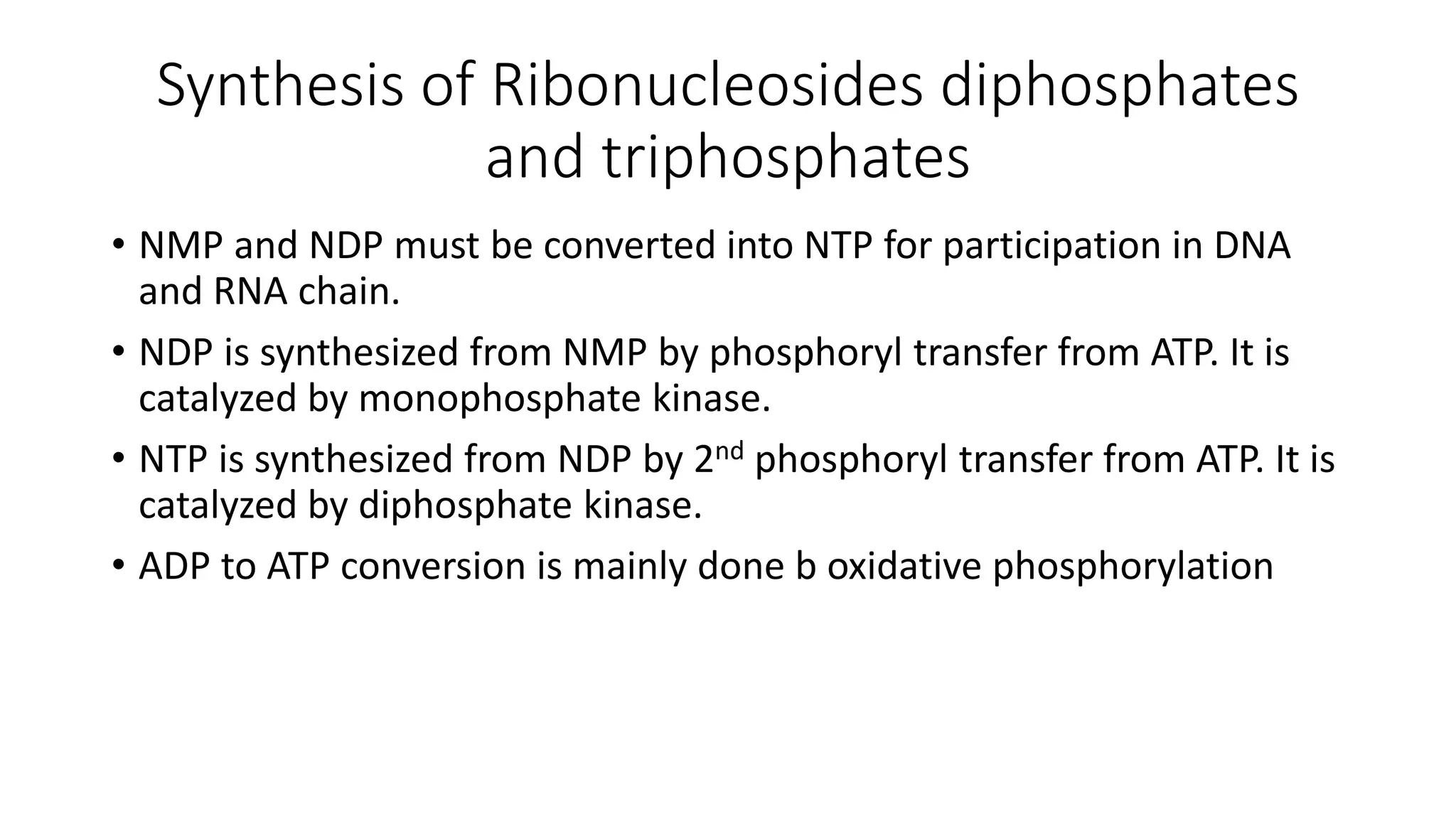 Purines synthesis and catabolism process | PPTX