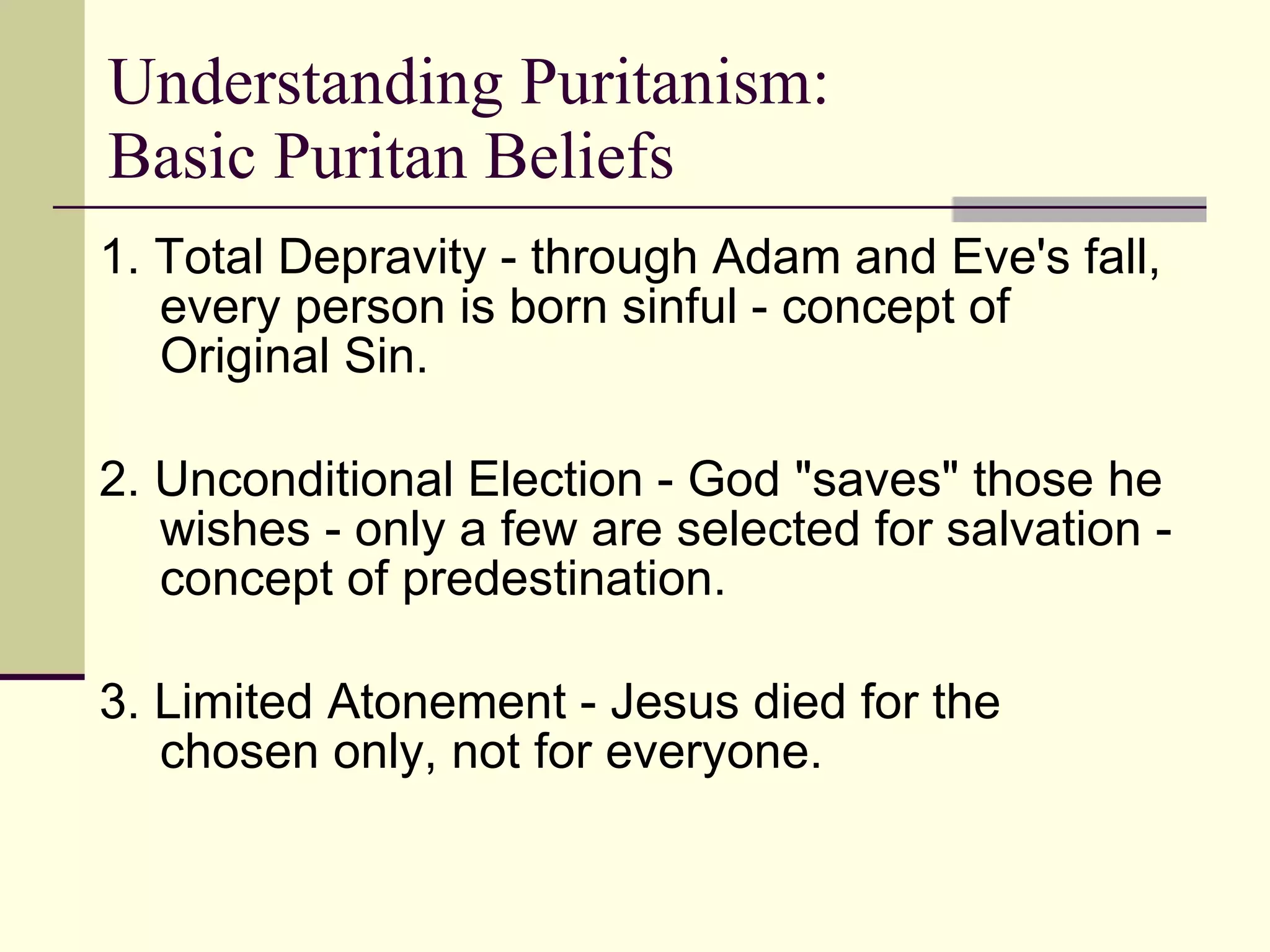 Puritan Intro | PPT