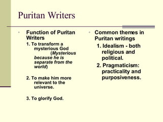 Puritan Intro | PPT