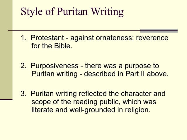 Puritan Intro | PPT