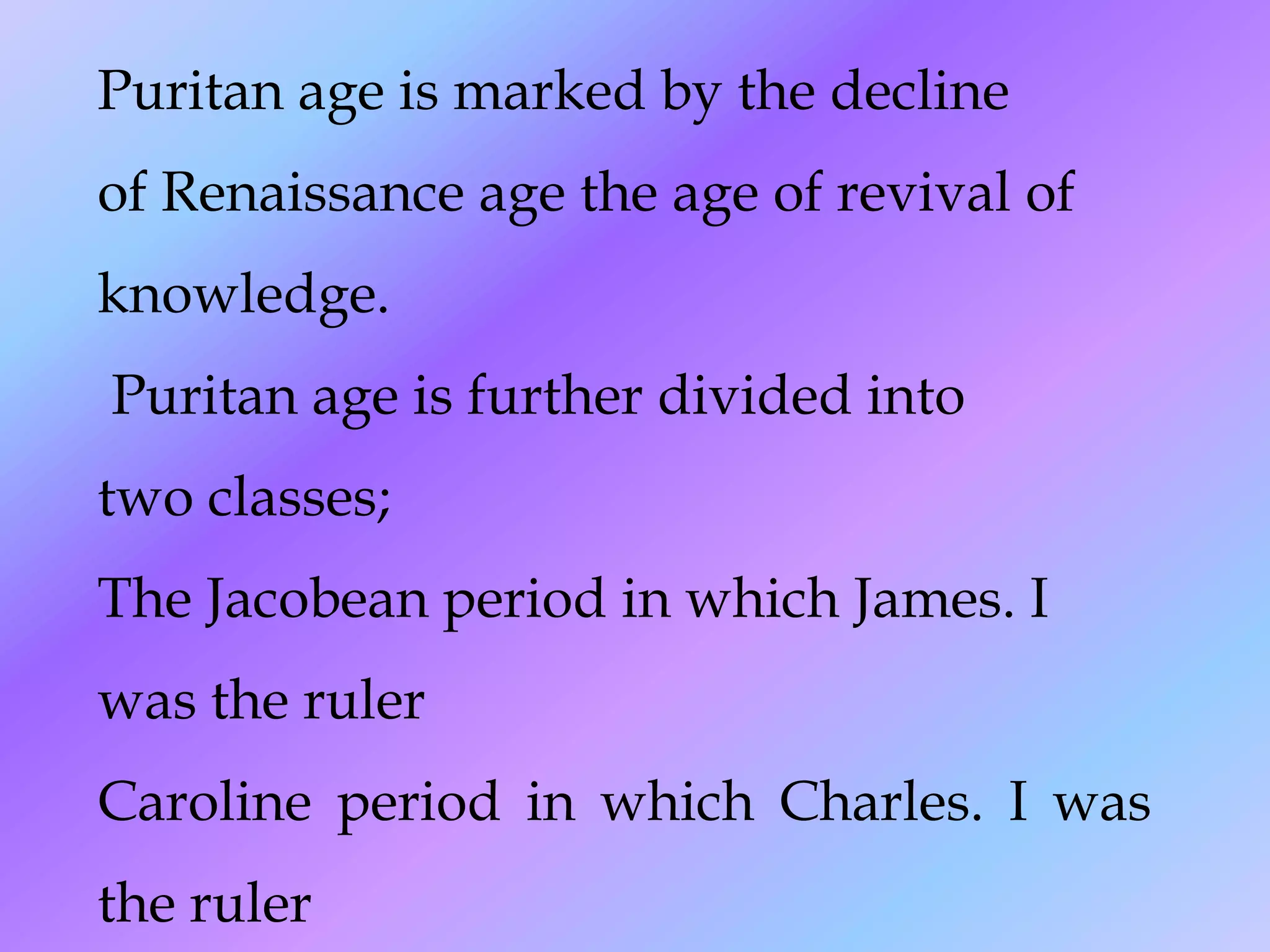 Puritan age | PPTX