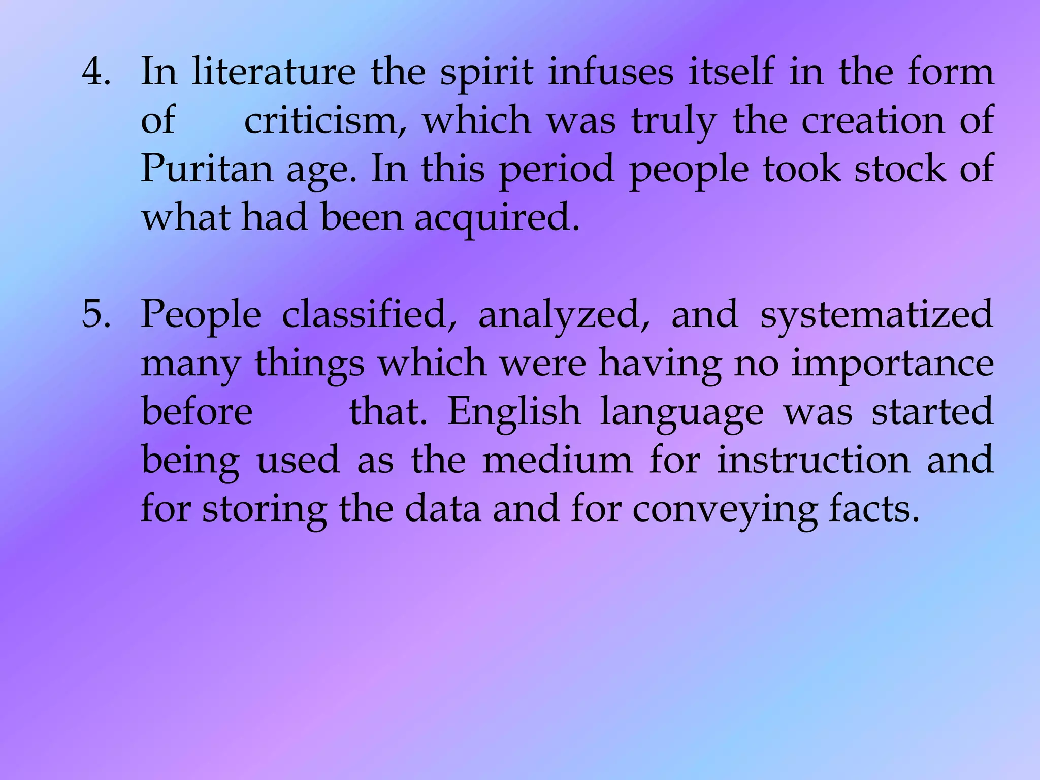 Puritan age | PPTX