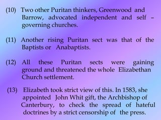Puritan age | PPTX