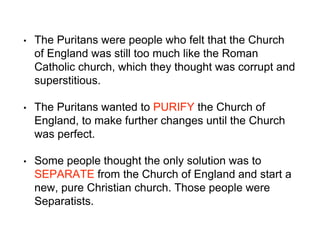 Puritanism | PPTX