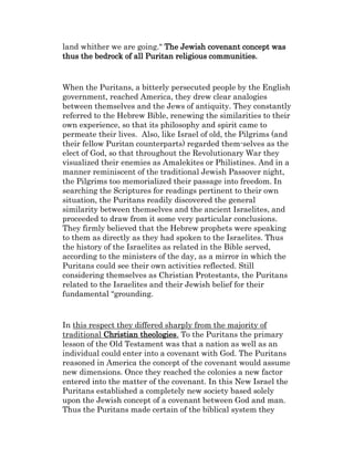 Puritans and Jews | DOCX