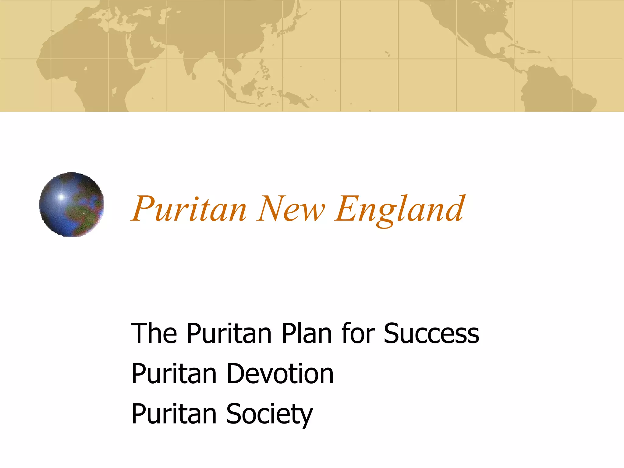 Puritan New England | PPT