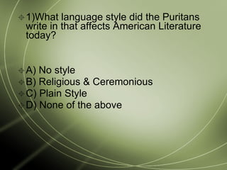 Puritan powerpoint REAL | PPT