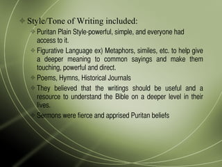Puritan powerpoint RREAAAAAAALLL | PPT