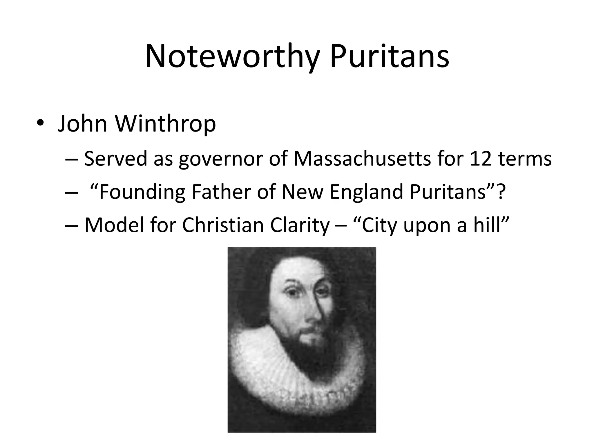 Puritans powerpoint US history | PPTX