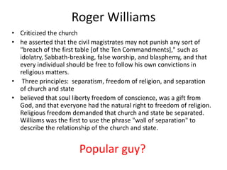 Puritans powerpoint US history | PPTX