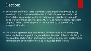 Puritan terms & ideas | PPTX