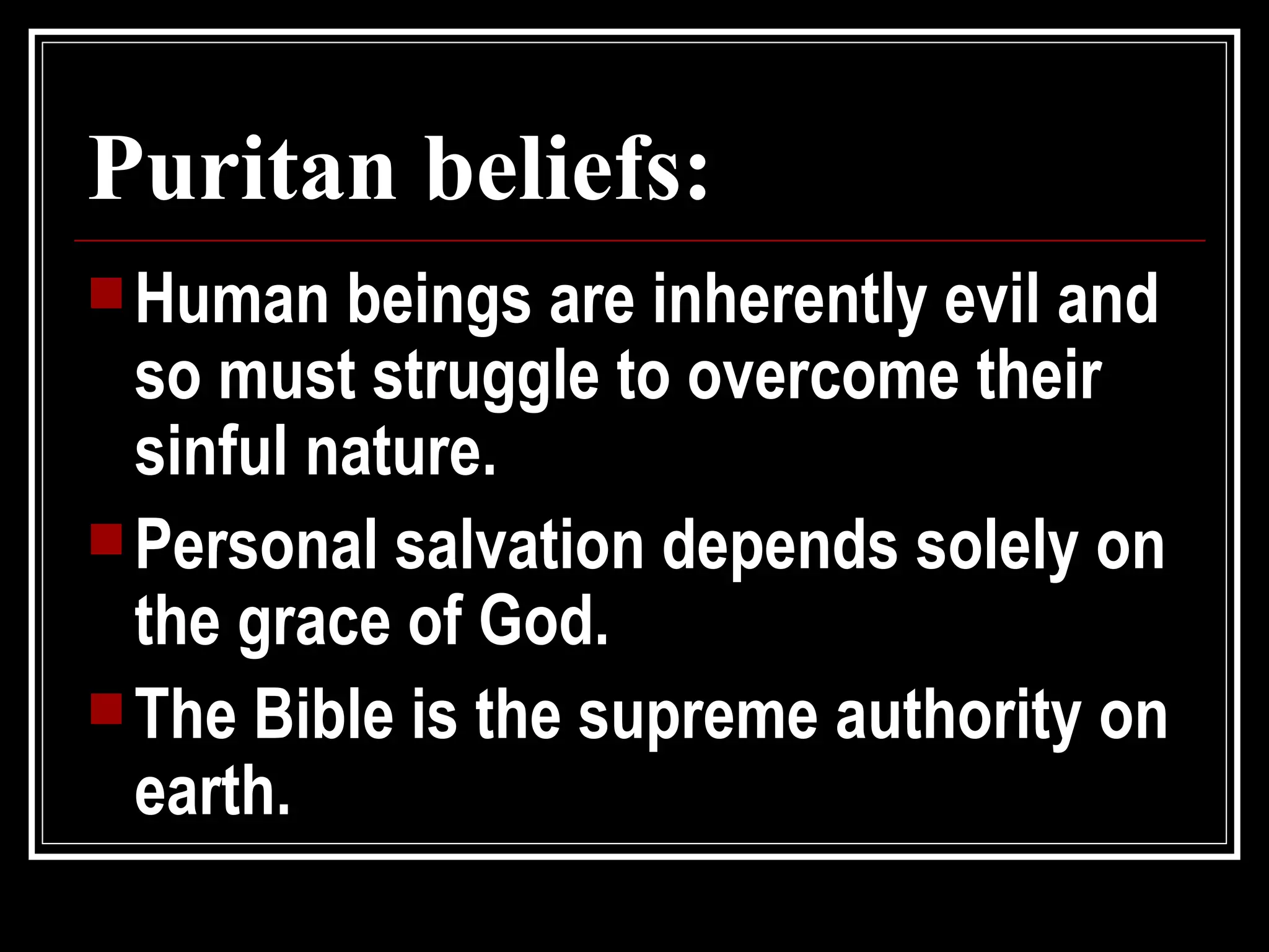 Puritan Tradition & Anne Bradstreet | PPT