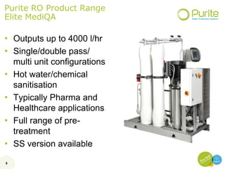 Purite: Water purification capabilities for brewing and distilling | PPTX