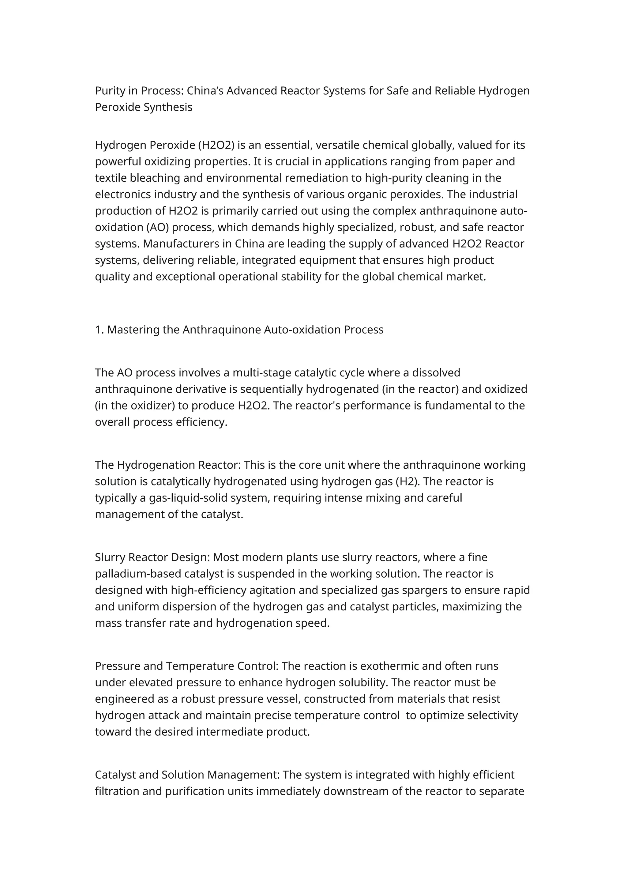 Purity in Process China’s Advanced Reactor Systems for Safe and ...