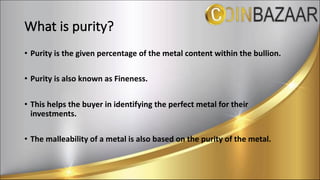 Guide to Check Purity of silver while buying Coins or Jewelry | PPT