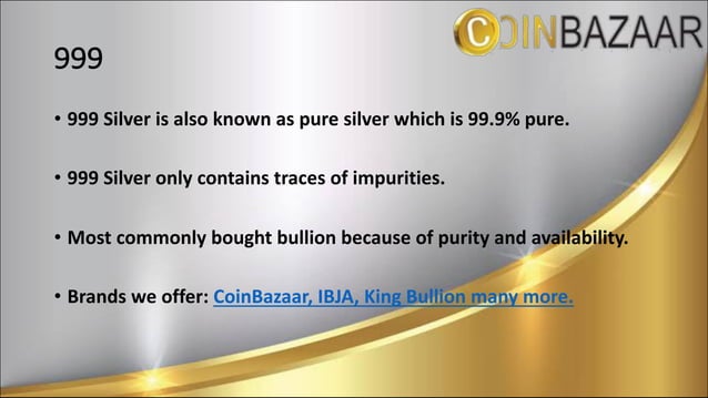 Guide to Check Purity of silver while buying Coins or Jewelry | PPT
