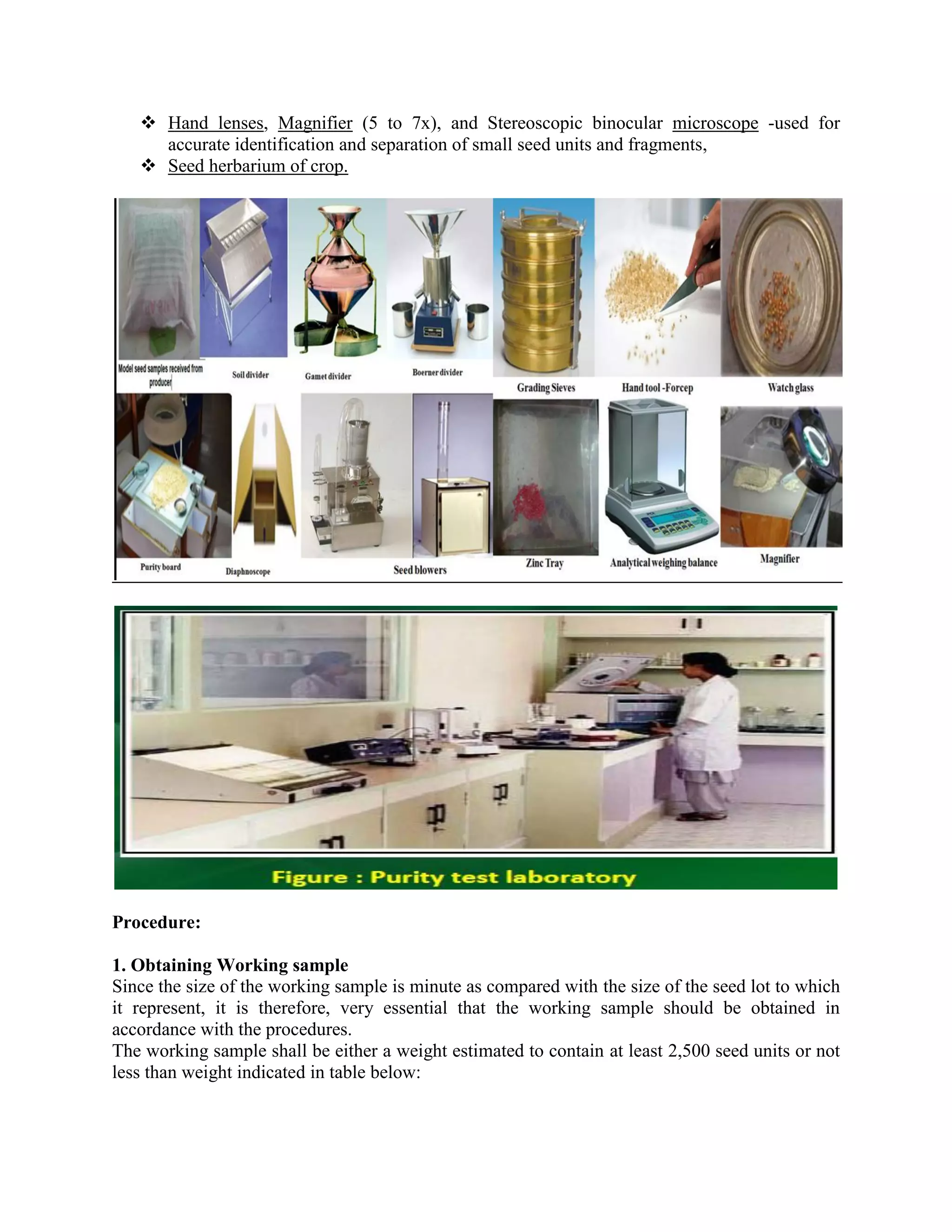 Purity test analysis | PDF