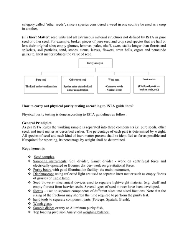 Purity test analysis | PDF