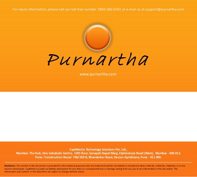 Purnartha - Your Trusted Partner in Wealth Creation Purnartha - Your Trusted Partner in Wealth Creation