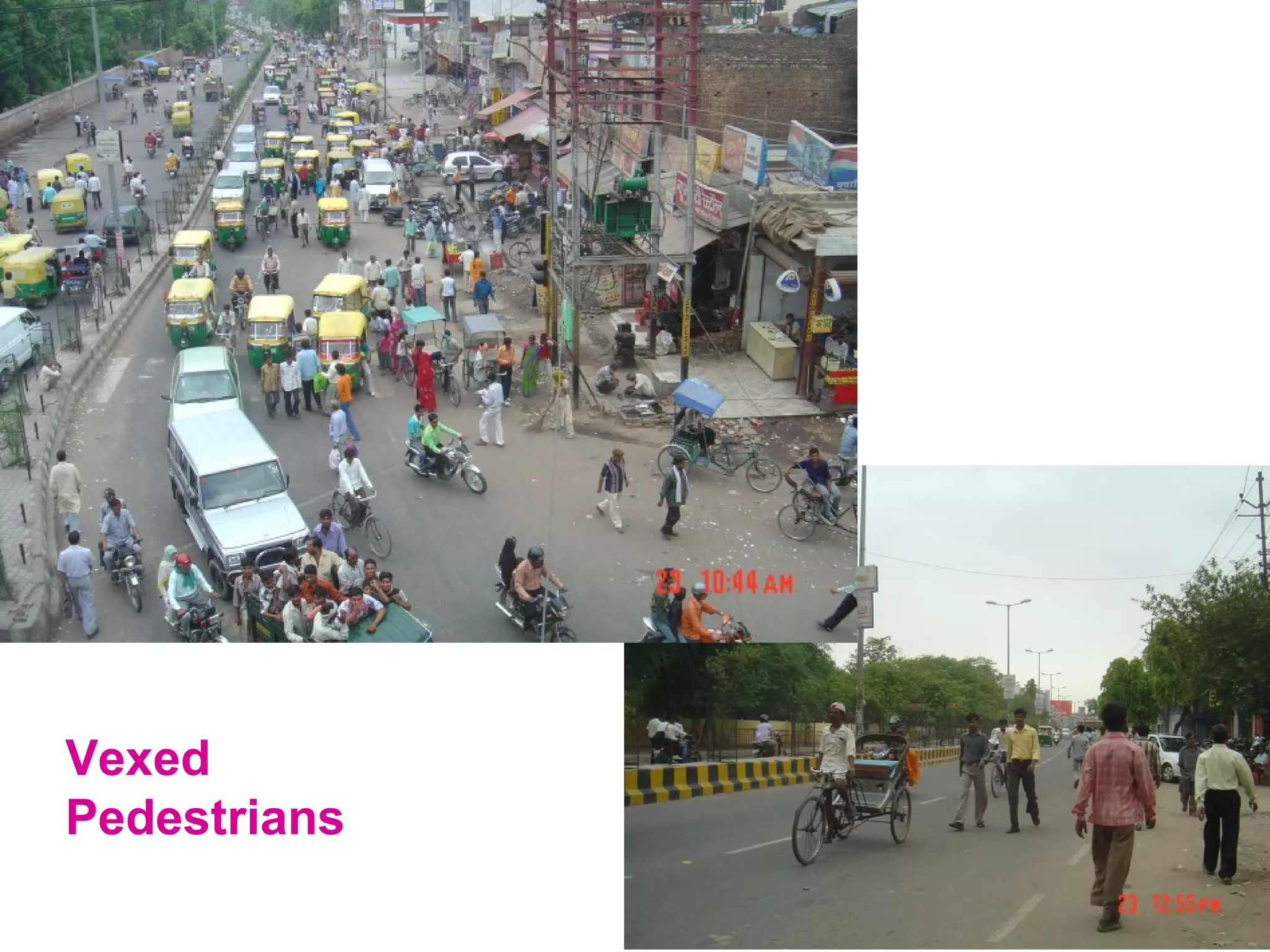 Modeling Qualitative Level of Service for Sidewalks in Delhi | PPT