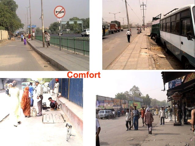 Modeling Qualitative Level of Service for Sidewalks in Delhi | PPT