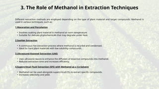 Methanol’s Role in Extracting Natural Pharma Compounds | PPT