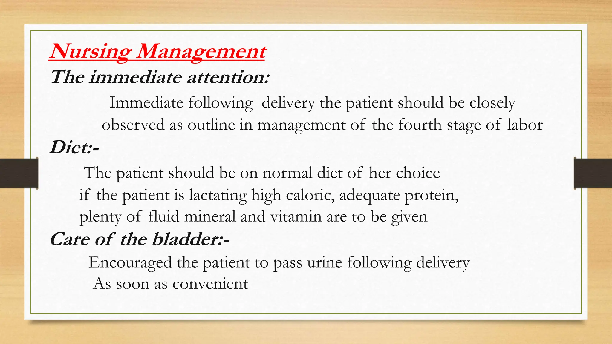 management of normal Purperium SlideShare.pptx