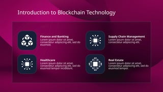 Purple and Blue Professional Gradient Blockchain Technology ...
