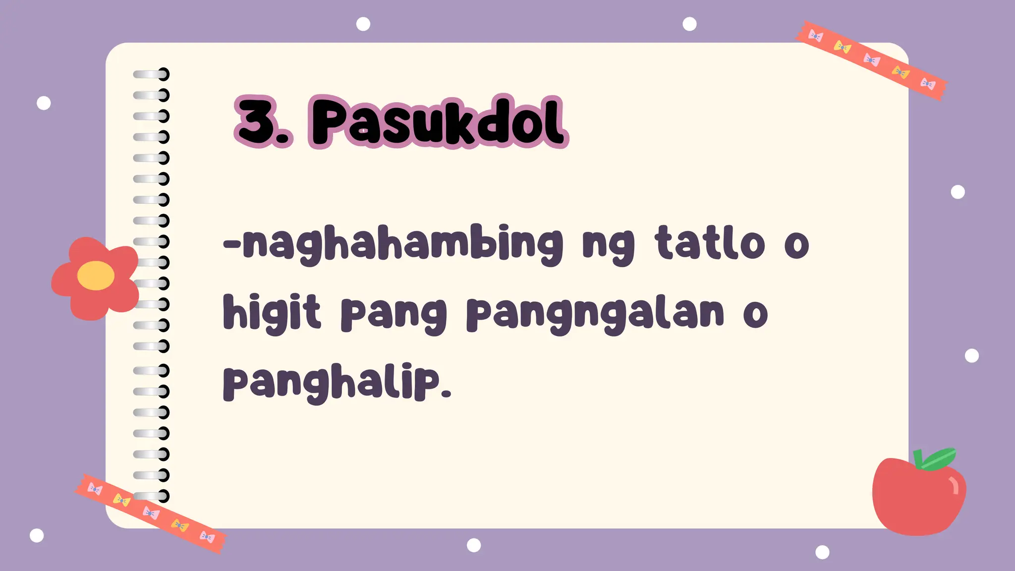 Pang-uring lantaym, Pamhambing at Pasukdol | PDF