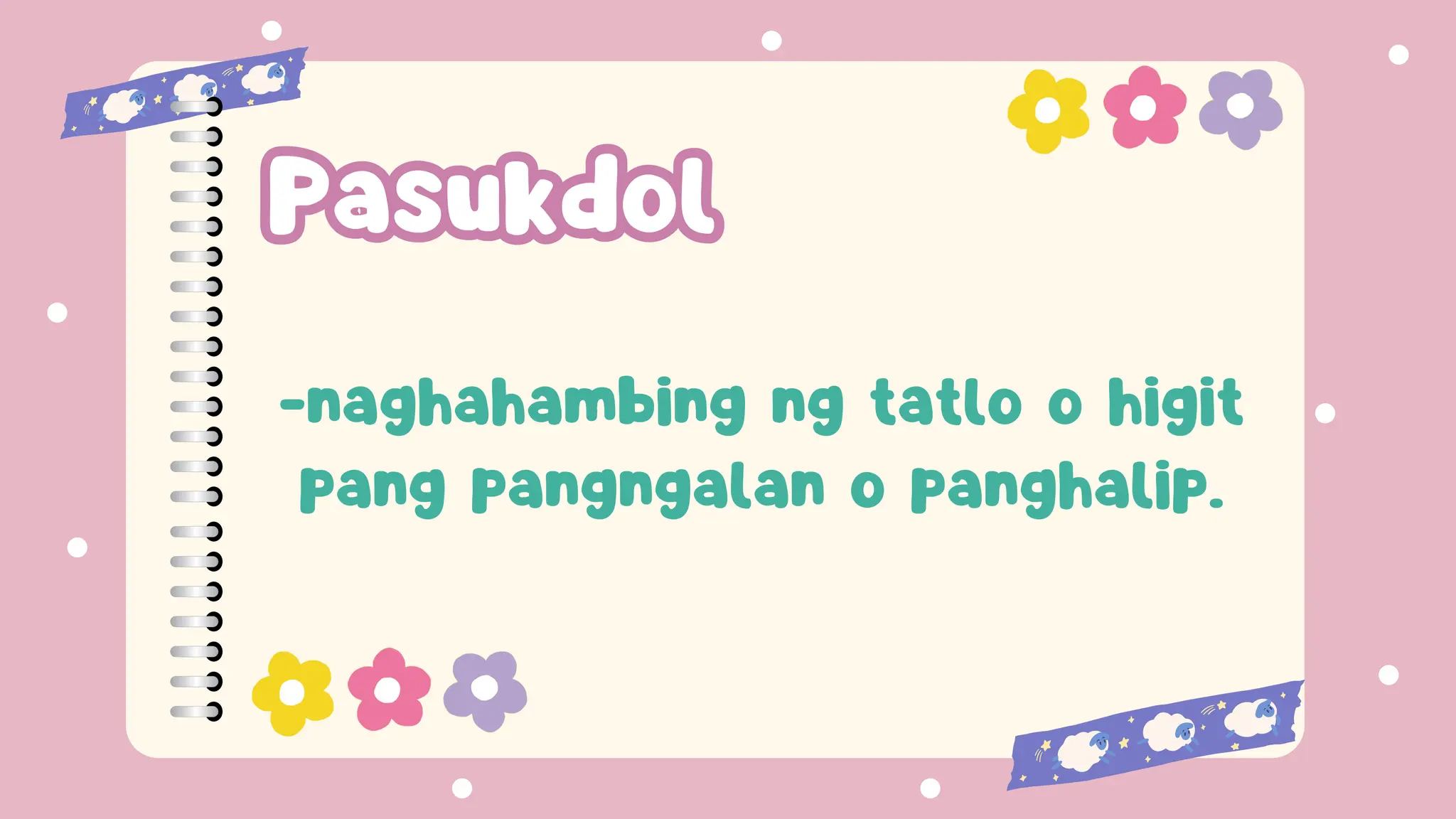 Pang-uring lantaym, Pamhambing at Pasukdol | PDF