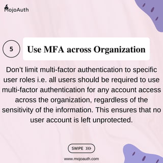 Best Practices for Multi-factor authentication | PDF | Internet Safety | Parenting