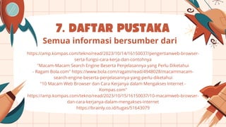 projek Presentation Web Browser Dan Search engine | PDF