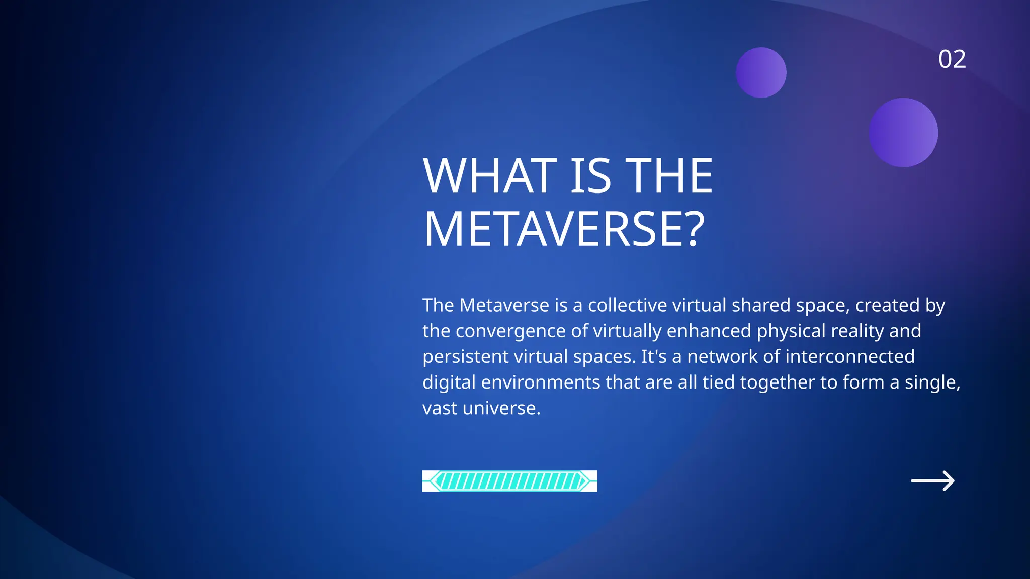 Purple Blue Gradient Futuristic Animated Metaverse Presentation.pptx