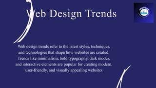 "Creative & Responsive Web Design Trends" | PPTX