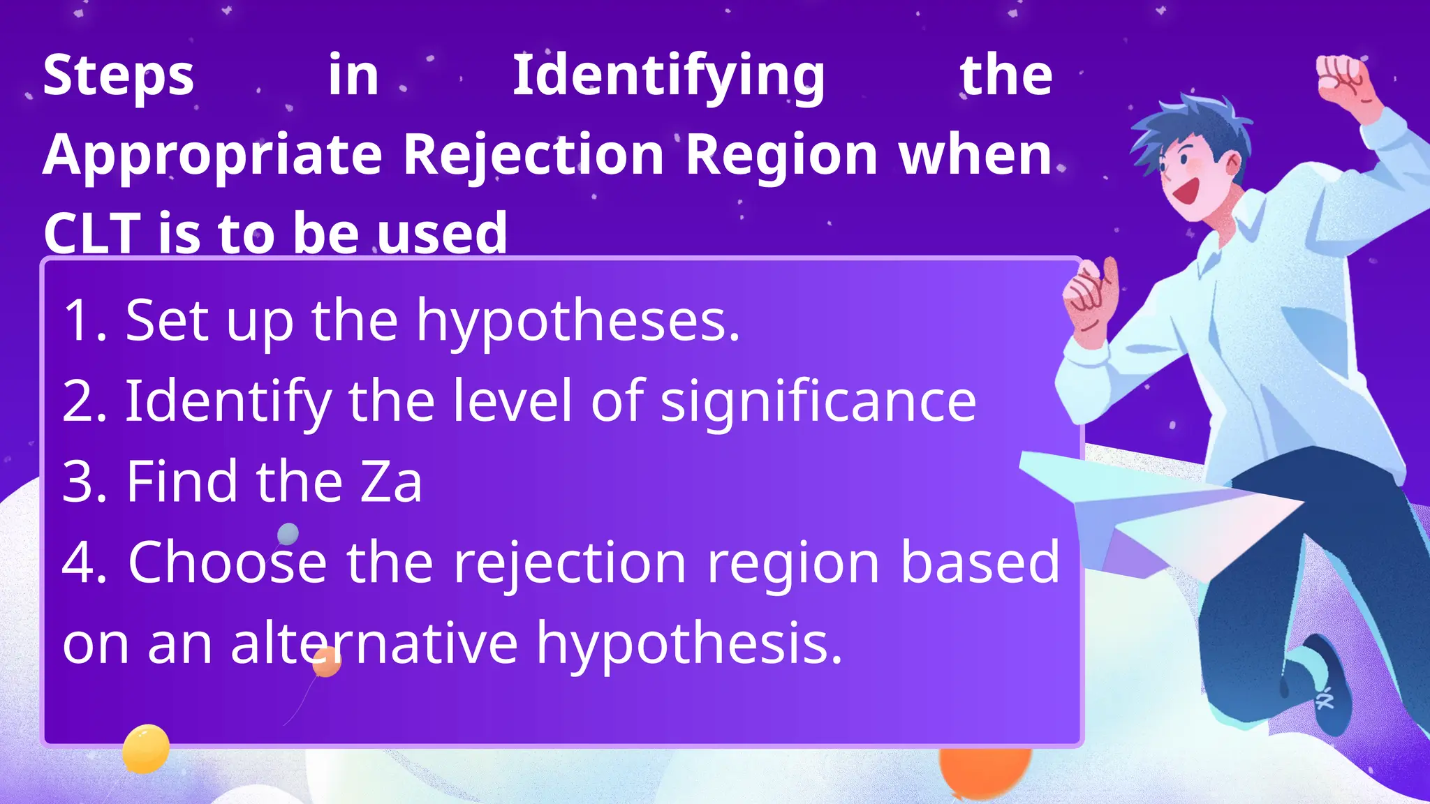 Identifying the appropriate rejection region | PPTX