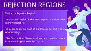 Identifying the appropriate rejection region | PPTX