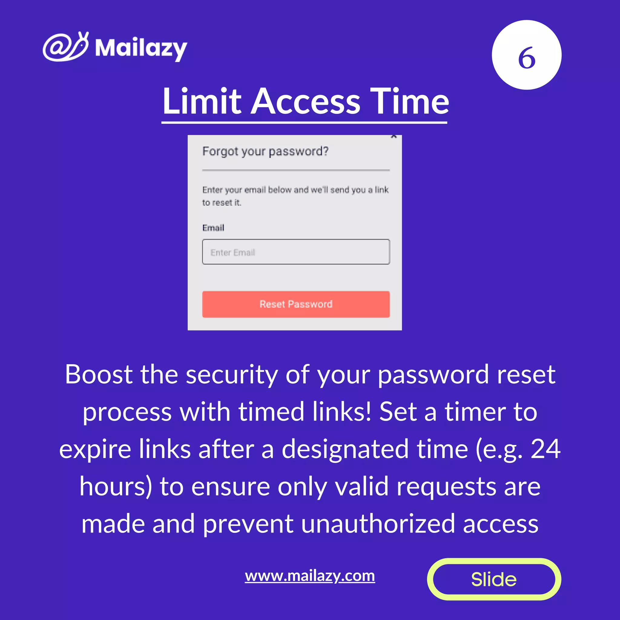 Password reset email best Practices | PDF