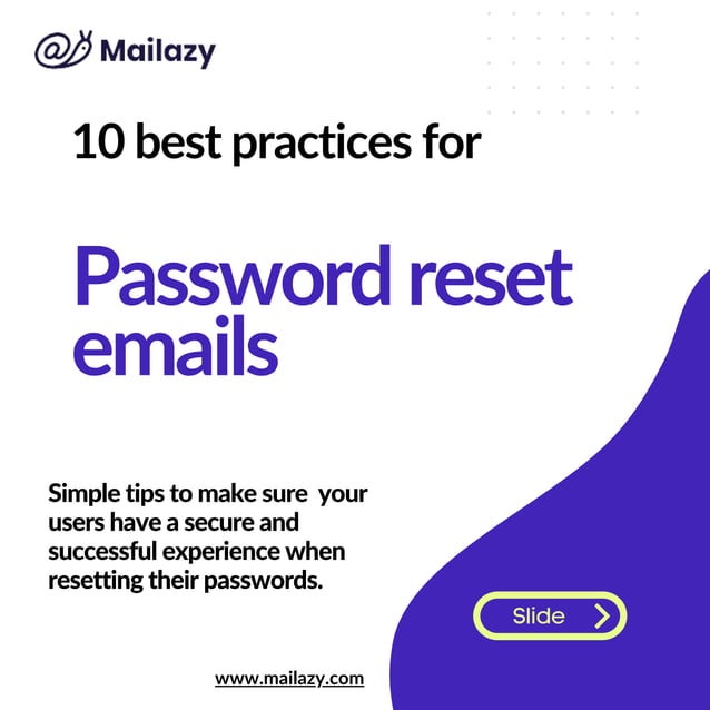 Password reset email best Practices | PDF