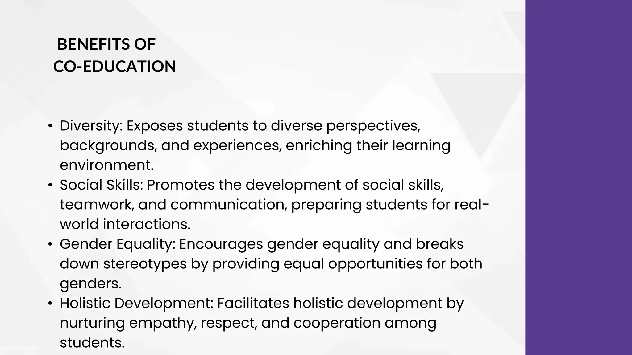 Pros and Cons of Co-Education in today world.pptx