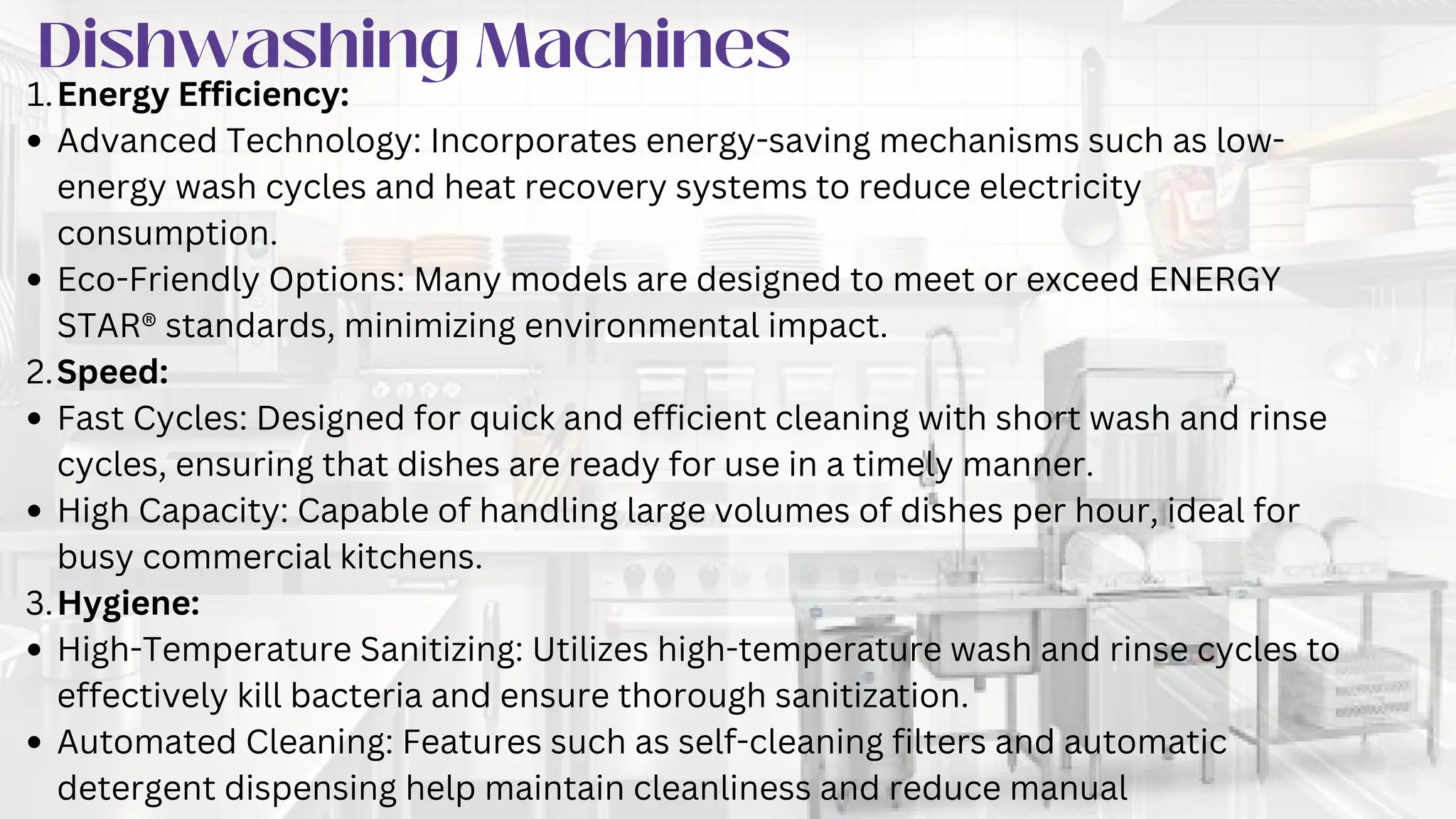 Mabtech commercial kitchen equipments you need | PDF